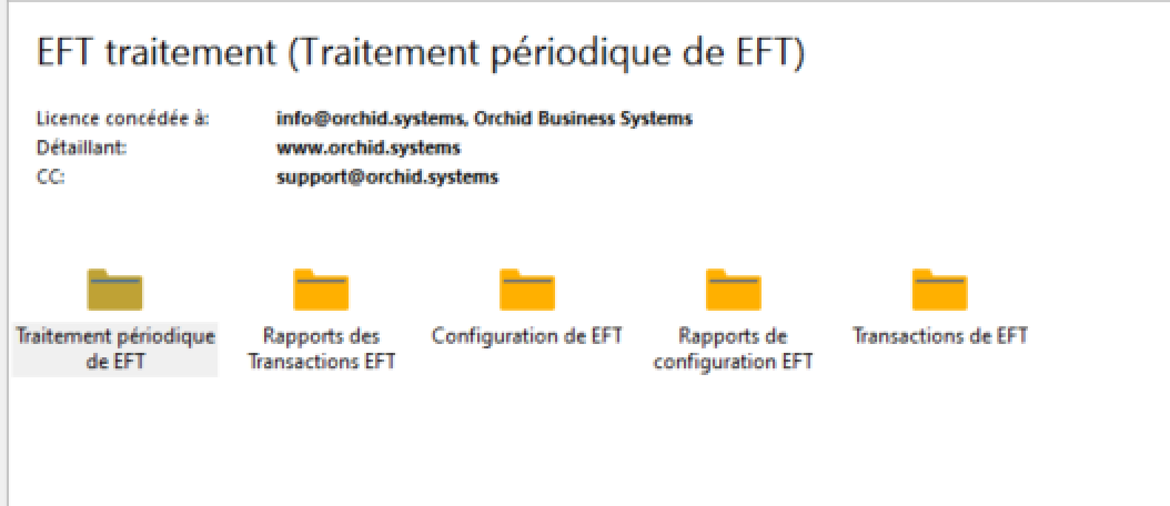 Utiliser EFT Processing