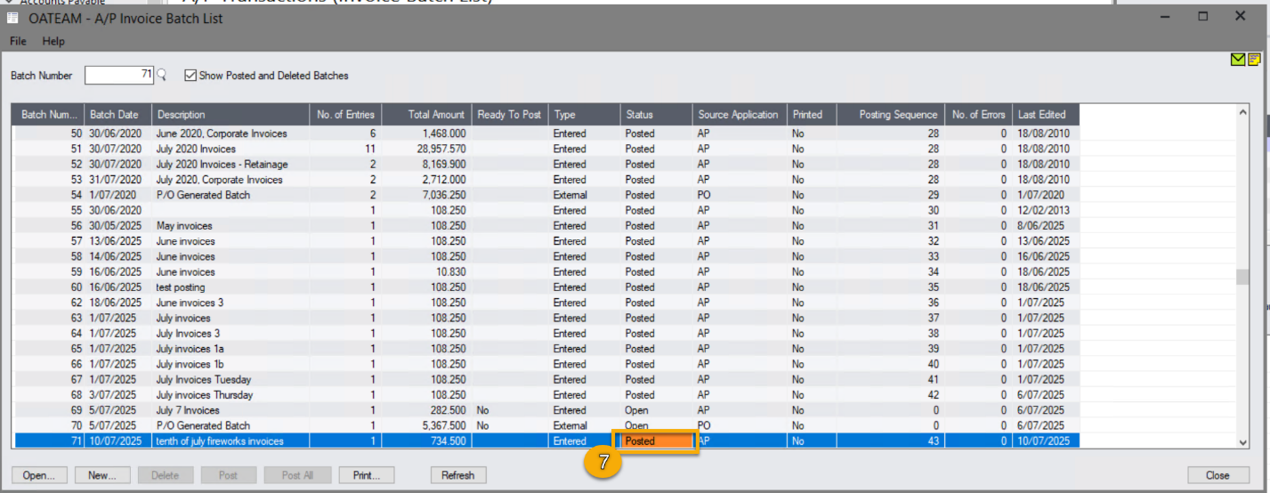 A/P Invoice Batch Approval
